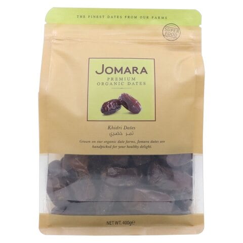 Jomara Premium Organic Khidri Dates 375g price in UAE | Carrefour UAE ...