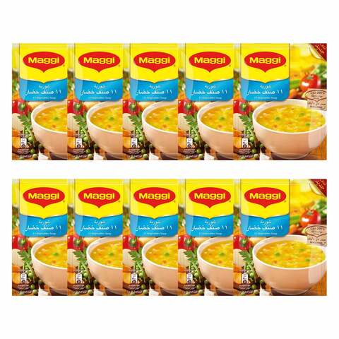 Maggi 11 Vegetable Soup 53g x Pack of 10 price in Kuwait | Carrefour ...