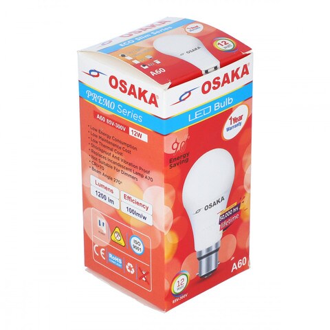 Buy Osaka Led Bulb A60 Arbitrary B22 Online | Carrefour Pakistan
