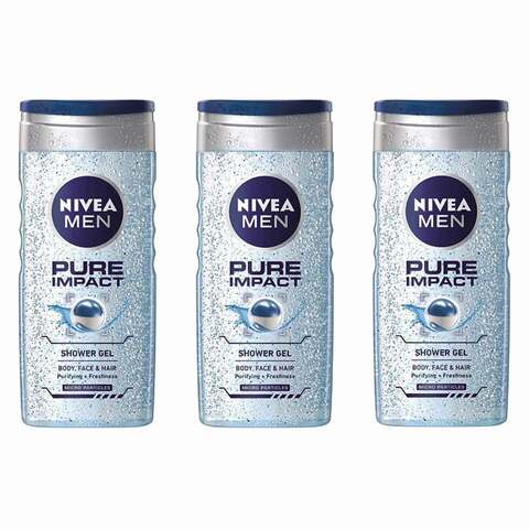 Nivea Pure Impact Shower Gel 250ml x Pack of 3 price in UAE | Carrefour ...