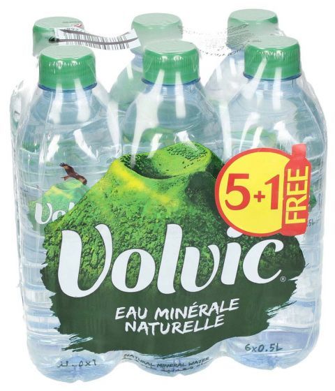 Volvic Natural Mineral Water 500 ml X 5+1Free price in Kuwait | Carrefour Kuwait | supermarket ...