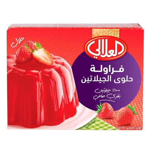 Al Alali Strawberry Gelatin Mix 85g price in Kuwait | Carrefour Kuwait ...