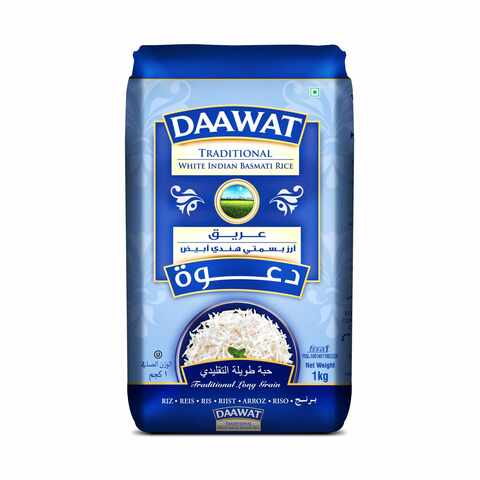 Daawat Traditional White Indian Basmati Rice 1kg price in UAE ...