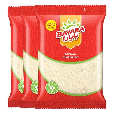 Bayara Fine Semolina 400g Pack of 3 price in UAE | Carrefour UAE ...