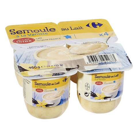 Carrefour Vanilla Milk Semolina 115g Pack of 4 price in UAE | Carrefour ...