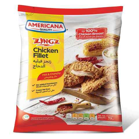 Americana Quality Zing Hot And Crispy Chicken Fillets 1kg price in ...