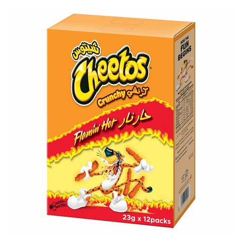 Cheetos Crunchy Flaming Hot Sticks 25g Pack of 12 price in Saudi Arabia ...