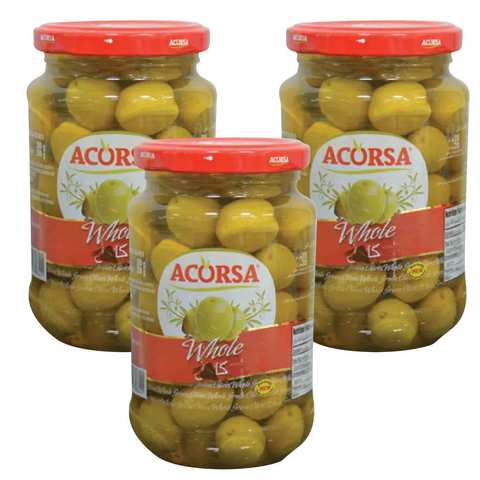 Acorsa Olives Green Plain 200g Pack of 3 price in UAE | Carrefour UAE ...