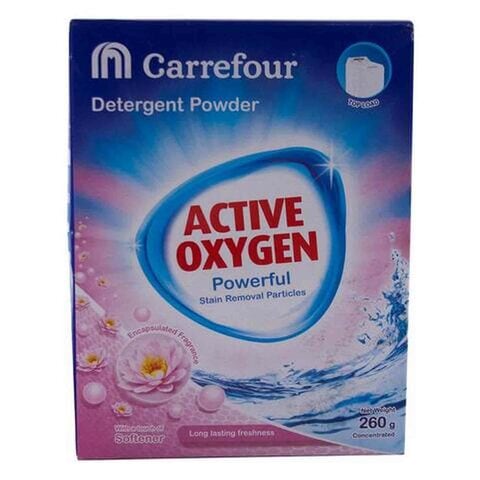 Carrefour Active Oxygen Softener Detergent Powder 260g price in UAE ...
