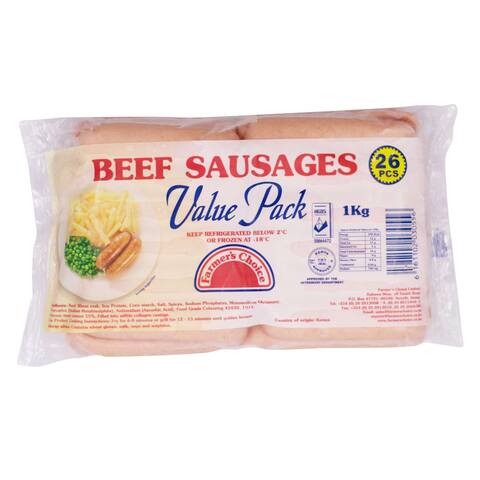 Buy Farmers Choice Beef Sausage 1Kg Online - Carrefour Kenya