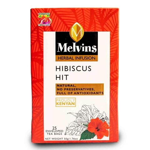 Buy Melvins Hibiscus Tea Bags 25'S Online - Carrefour Kenya