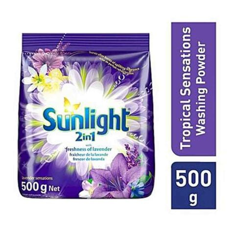 Buy Sunlight 2 in 1 Hand Washing Powder Lavender Sensations 500g Online ...
