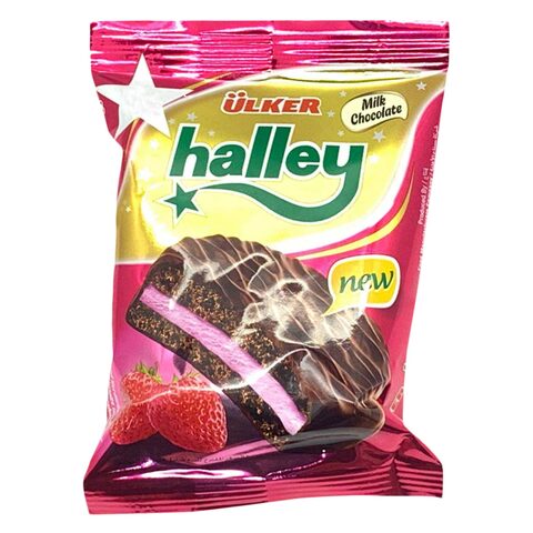 Ulker Halley Strawberry Mallow Biscuits 26g price in Kuwait | Carrefour ...