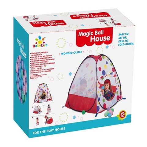 Baby love magic ball house for kids with 100 balls price in Saudi ...