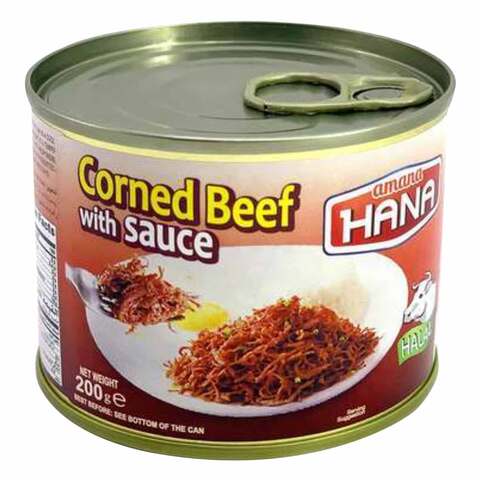 Hana Corned Beef With Sauce 200g price in Kuwait | Carrefour Kuwait ...