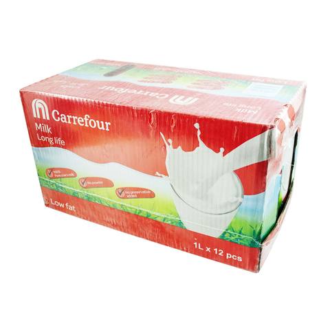 Carrefour Low Fat Milk Long Life 1L 12 price in Saudi Arabia ...