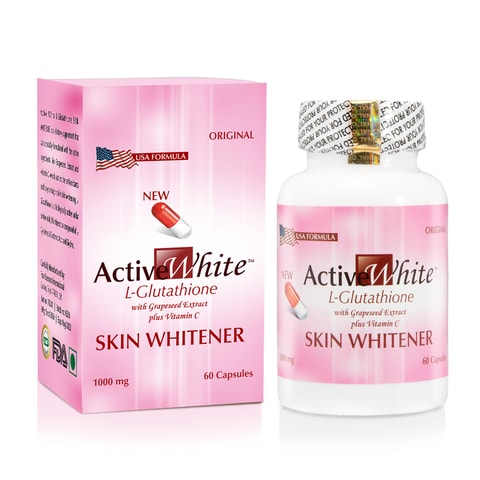 Active White Glutathione Skin Fairness Tablets ( 60 Tablets = 1 Bottle ...