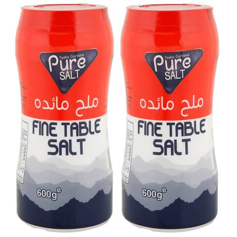 Pure Salt Iodized Fine Table Salt 600g Pack of 2 price in UAE ...