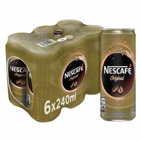 Nescafe Ready to Drink Original Chilled Coffee 240ml x Pack of 6 price ...