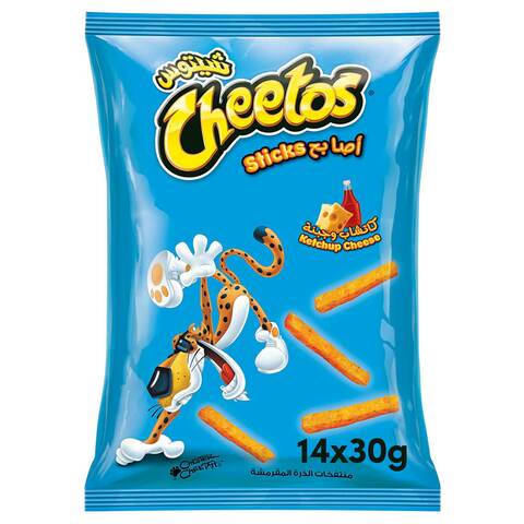 Cheetos Sticks Katchup Cheese 30g 14 price in Saudi Arabia | Carrefour ...