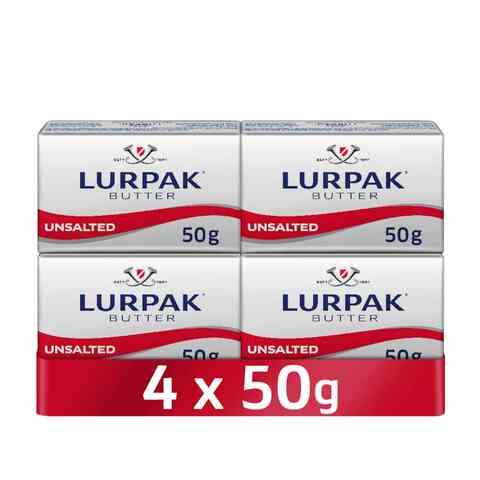 Lurpak Mini Blocks Unsalted Butter 50g Pack of 4 price in UAE ...