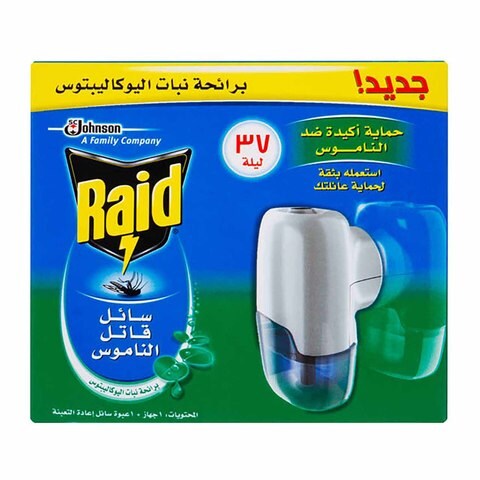 Raid Liquid Mosquito Repellent Electric Diffuser with Refill ...