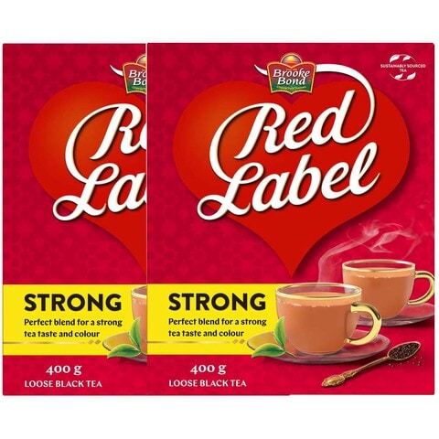 BROOKE BOND RED LABEL TEA PACKET 400GX2 price in Kuwait | Carrefour ...