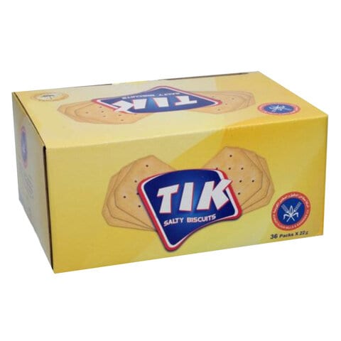 Kuwait Flour Mills Tik Salty Biscuits 22g x 36 price in Kuwait ...