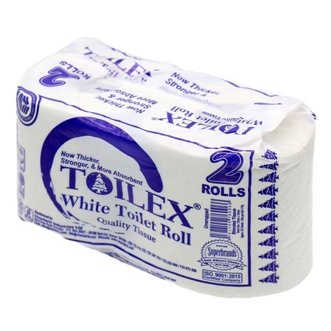 Buy Toilex Toilet Rolls White Pack Of 2 Online - Carrefour Kenya