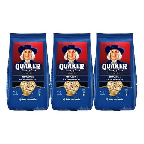 Quaker Whole Oats 400g Pack of 3 price in UAE | Carrefour UAE ...