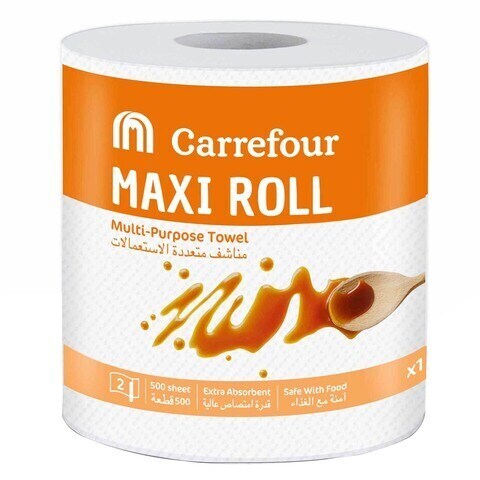 CRF KITCHEN TOWEL MAXI ROLL 500 SHEETS price in Kuwait | Carrefour ...