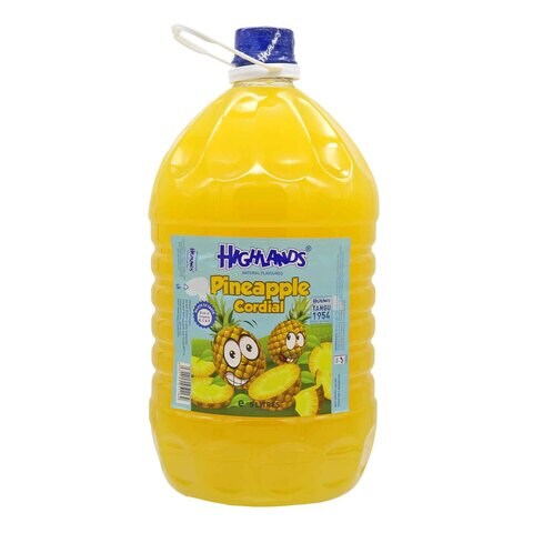 Buy Highlands Cordial Pineapple Soft Drink 5L Online - Carrefour Kenya
