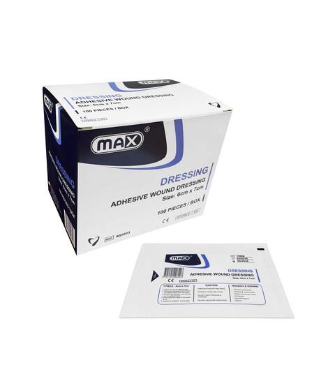 تسوق Max Wound Adhesive Dressing 6cmx7cm, 100pcs/Box أون لاين - كارفور ...