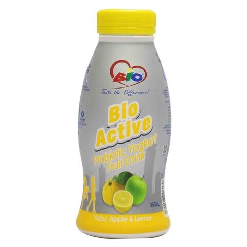 Buy Bio Active Probiotic Apple And Lemon Yogurt Drink 350ml Online ...
