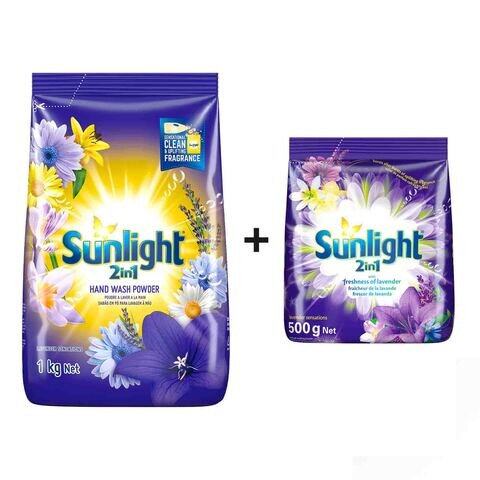 Buy Sunlight 2 In 1 Lavender Hand Washing Powder 1kg Online - Carrefour ...