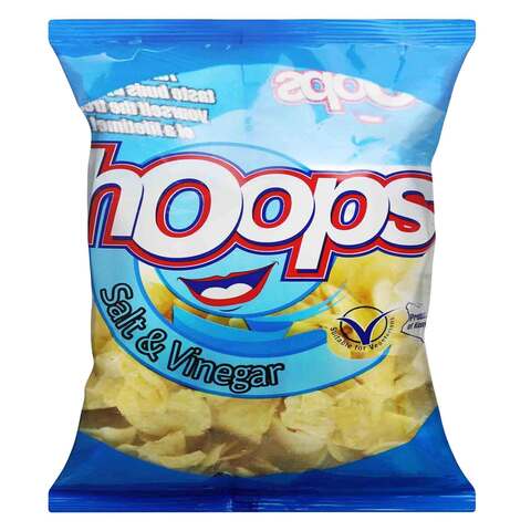 Buy Hoops Salt And Vinegar Crisps Potato Chips 100g Online - Carrefour ...