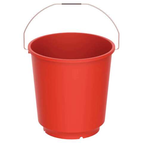 Cosmoplast Round Plastic Bucket With Lid Red 17L price in UAE ...