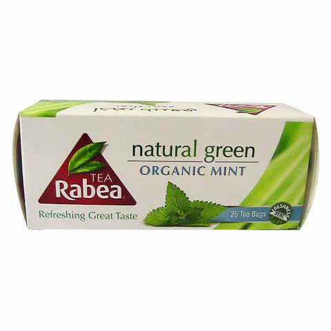 Rabea Natural Green Organic Mint Tea 2g x 25 Piece price in Kuwait ...