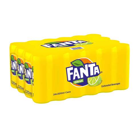 Fanta Citrus Can 320ml 24 price in Saudi Arabia | Carrefour Saudi ...