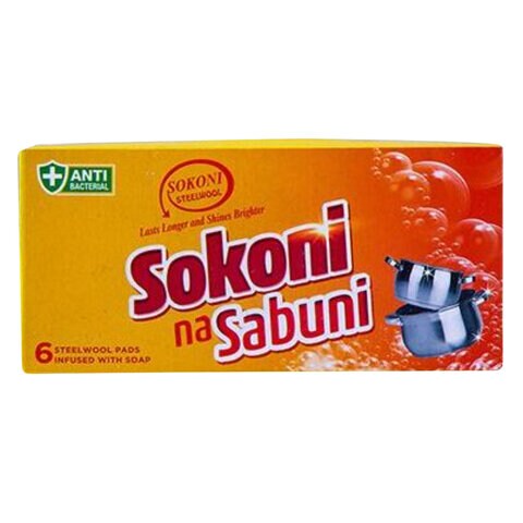 Buy Sokoni Na Sabuni Steelwool 6 Pieces Online - Carrefour Kenya