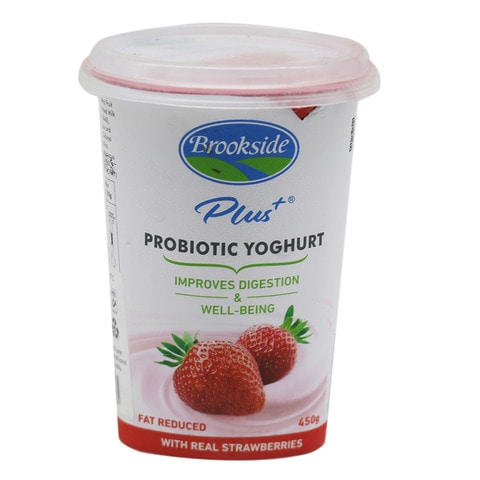 Buy Brookside Real Strawberry Probiotic Yoghurt 450g Online - Carrefour ...