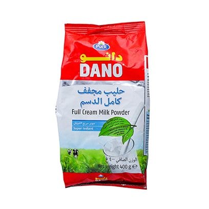 Buy Dano Powder Milk Full Cream 400GR Online - Shop Food Cupboard on ...