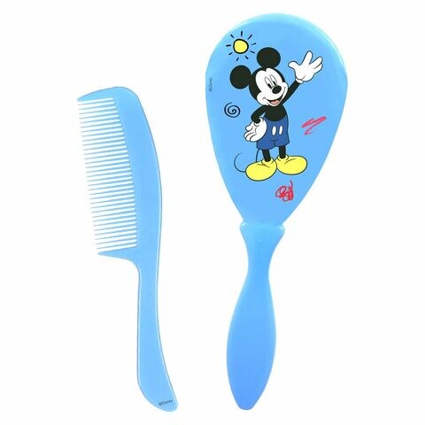 Disney Mickey Mouse Comb And Brush Set TRHA1722 Blue Pack of 2 price in ...