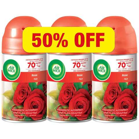 سعر Airwick Freshmatic Auto Spray Refill Rose 250ml x3 فى الامارات ...