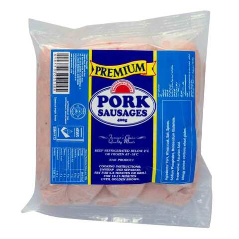 Buy Farmers Choice Premium Pork Sausages 400 gr Online - Carrefour Kenya