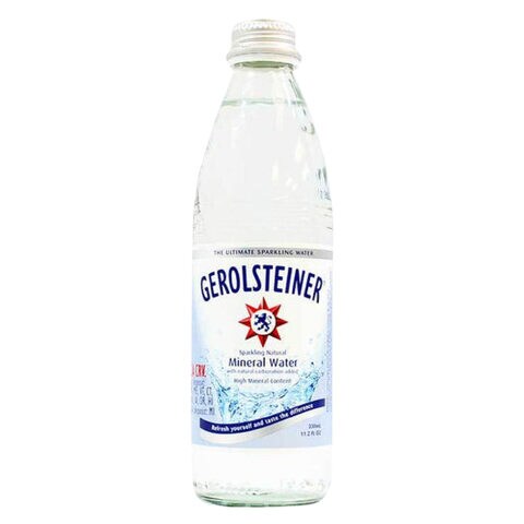 Gerolsteiner Naturally Sparkling Mineral Water 330ml price in Kuwait | Carrefour Kuwait ...