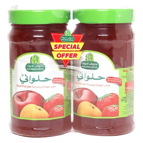 Halwani Bros Mixed Fruit Jam 400g Pack of 2 price in UAE | Carrefour ...