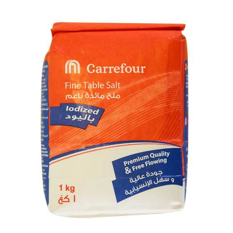 Carrefour Iodized Fine Table Salt 1kg price in UAE | Carrefour UAE ...