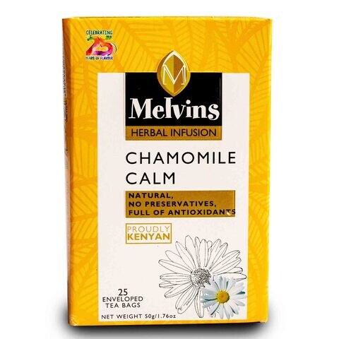 Buy Melvins Chamomile Tea Bags 25 Count Online - Carrefour Kenya