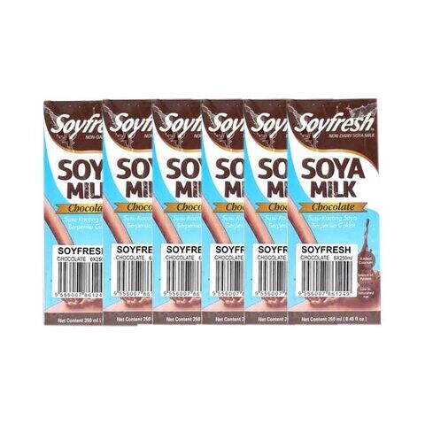 Soy Fresh Soya Milk With Chocolate 250ml Pack of 6 price in UAE ...